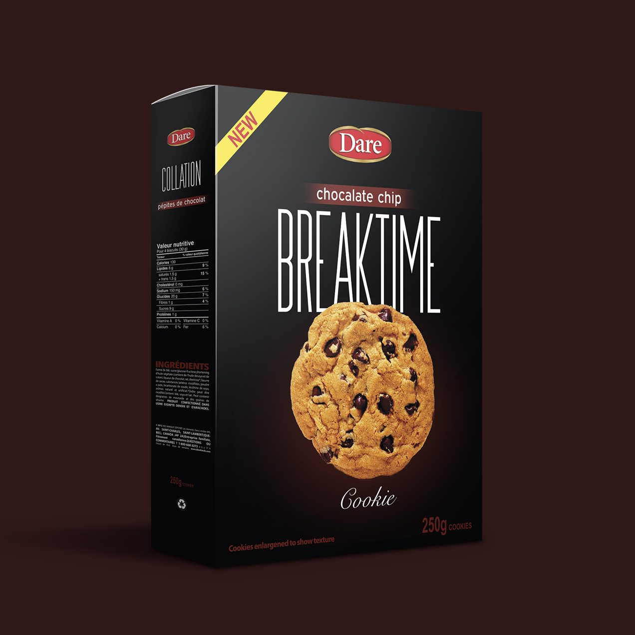 Dare “Breaktime” Cookie Packaging Redesign – Noah Leggat